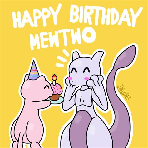 Happy Birthday Mewtwo By Minorlax On Deviantart