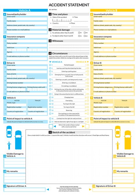 Form Design Accident Statement Behance