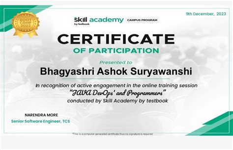 Bhagyashri Suryawanshi On Linkedin Connections Java Javadevops Certifications Happylearning