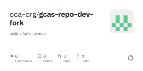 Github Oca Orggcas Repo Dev Fork Testing Forks For Gcas