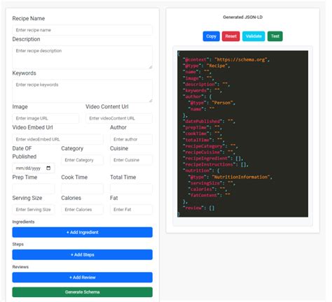 Recipe Schema Generator Fancyreact Transform Wordpress With React