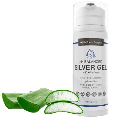 Structured Colloidal Silver Gel With Aloe Vera For Burns Wounds