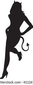 Clip Art Illustration Silhouette Sexy Woman Stock Illustration 42082042