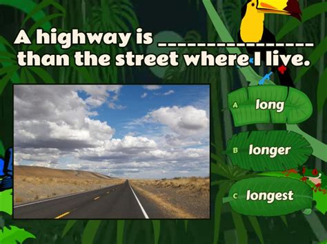 Comparative And Superlative Adjectives Using Suffixes Er And Est Questionário