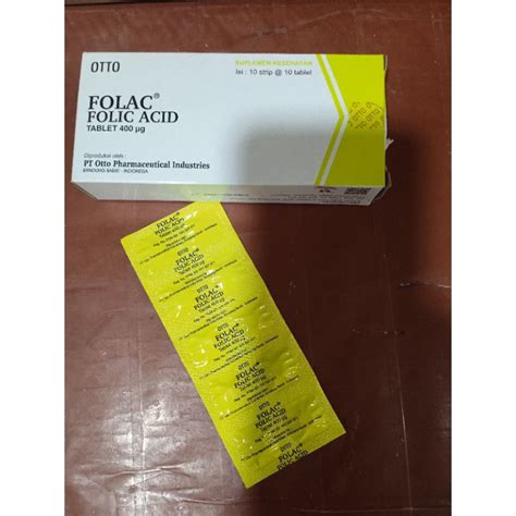 Jual Folac Tablet Isi 10 Tablet Suplementasi Asam Folat Shopee Indonesia