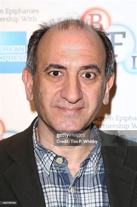 Armando Iannucci Poses For A Photo Before Introducing The Film That