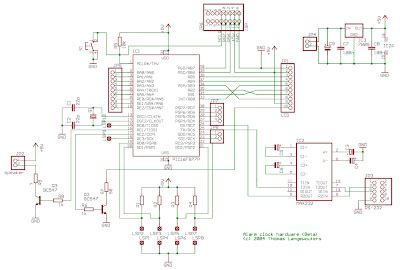 Digital Alarm Clock Using PIC Circuit Diagram