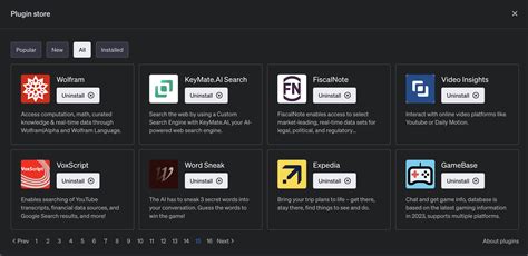 Updated List Of All Plugins In The Store Ropenai
