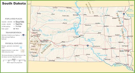 Free Printable South Dakota Map Easy Download Printables For Everyone