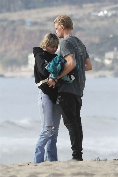 Miley Cyrus And Cody Simpson At Malibu Beach 01 22 2020 Hawtcelebs