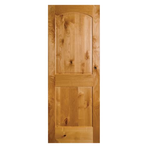 Knotty Alder 2 Panel Raised Arch Heritage Millwork