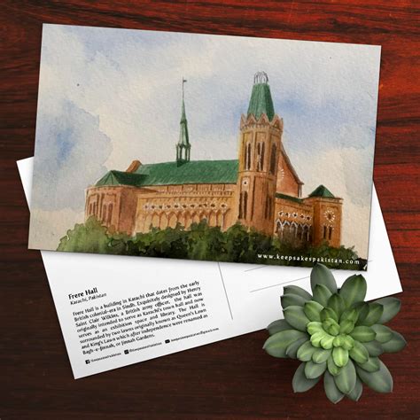 Frere Hall Library Postcard Keepsakes Pakistan