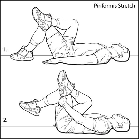 Supine Piriformis Stretch Figure 4 Stretch