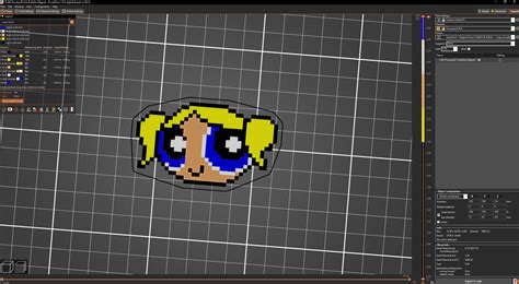 8 Bit Powerpuff Girls Bubbles Magnet By Ankhadia Download Free Stl