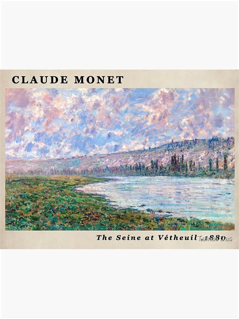 Claude Monet Die Seine Bei Vetheuil Ölgemälde Fotodruck Von Sibudas