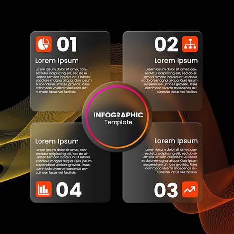 Premium Psd Infographic Glassmorphism Design