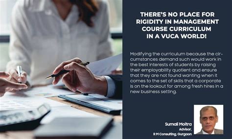 d vishnu prasad on linkedin there s no place for rigidity in management course curriculum in a