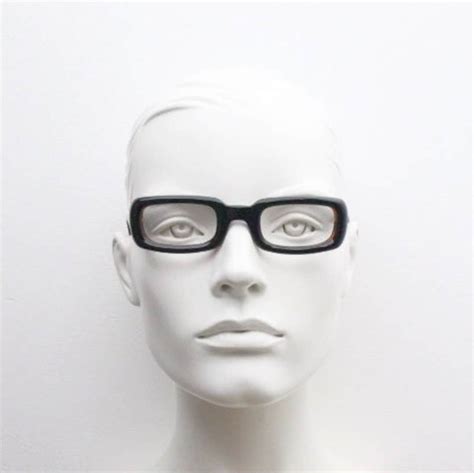 90s Vintage Rectangular Eye Glasses Made In Italy By Look Thickened