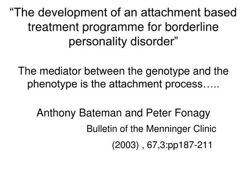 Ppt Mentalization Based Therapy Powerpoint Presentation Free Download Id3335924