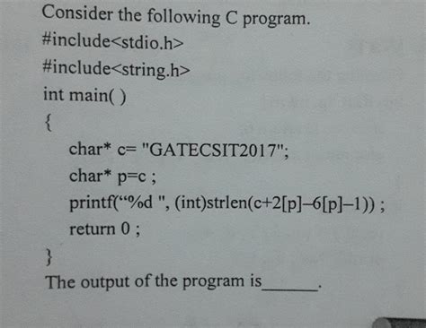 solved consider the following c ﻿program includec p c