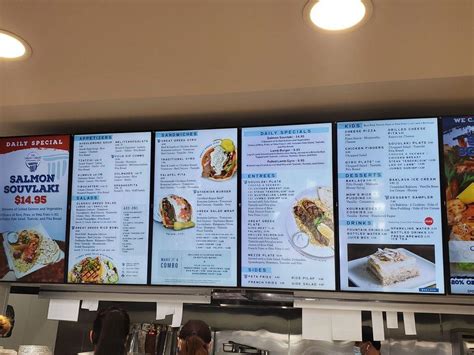 Menu At The Great Greek Mediterranean Grill Restaurant Shelby Charter