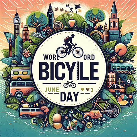 World Bicycle Day Logo Bicycle Day Bike World Bicycle Day Background