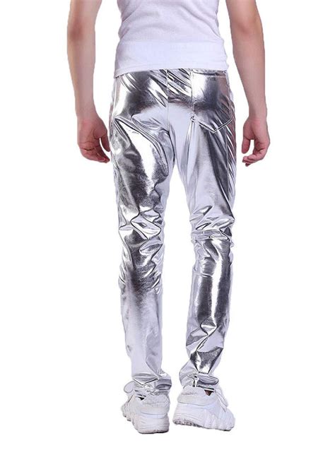 Mens Metallic Pants Shiny Leggings Speerise