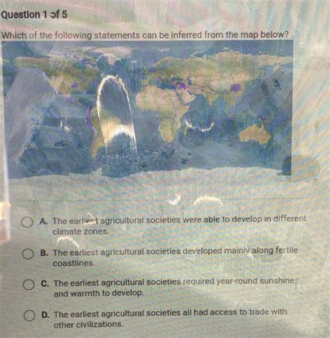 solved question 1 of 5 which of the following statements can be