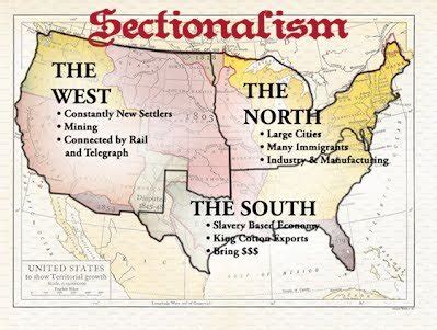 1830s And 1840s Beginning Of The Antebellum Era Rise Of Sectionalism