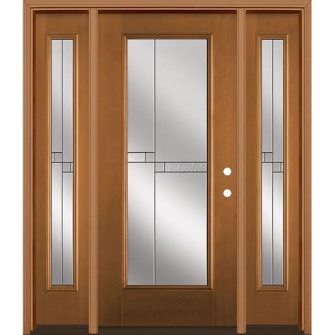 Masonite Cruz 60 In X 80 In X 4 916 In Fiberglass Full Lite Left Hand