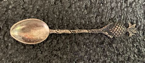 Pineapple Souvenir Spoon W Pineapple Accent Sterling Ss227 Etsy
