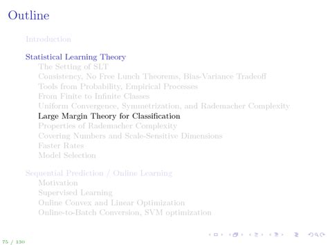 Statistical Learning Theory Sasha Rakhlin Mlss 2012 Kyoto Slides
