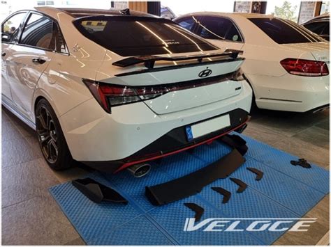 아반떼 Nline 프론트 아반떼n 사이드 리어 디퓨져 하드버전 벨로스바디킷 장착기 네이버 블로그