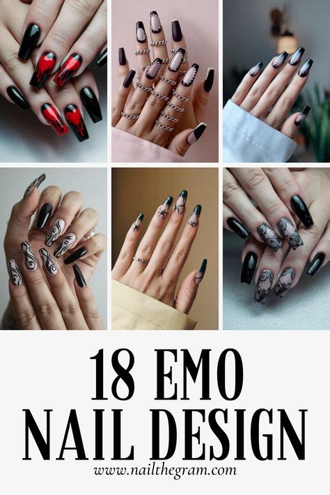 Emo Inspired Nails