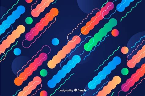 Free Vector Flat Colorful Dynamic Shapes Background