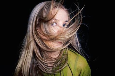 Healthy Beautiful Long Hair In Motion Stock Image Image Of Adult