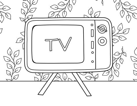 Television Coloring Page