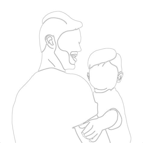 Father Outline Vector Art Icons And Graphics For Free Download