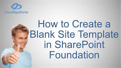 How To Create A Blank Site Template In Sharepoint Foundation 2010 Youtube