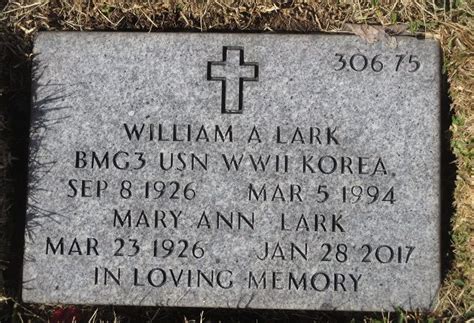 Mary Ann Rockey Lark 1926 2017 Find A Grave Memorial