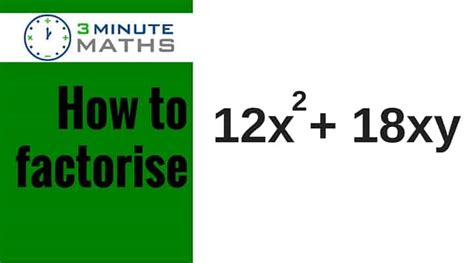 How To Factorise Equations Containing Algebra Terms