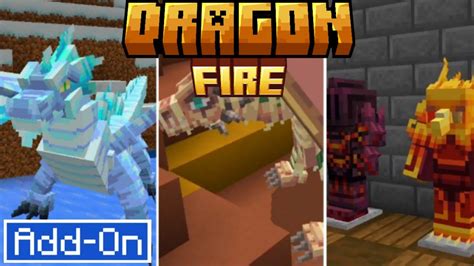 Dragon Fire Addon Minecraft Pe 1 20 Bedrock Edition Youtube