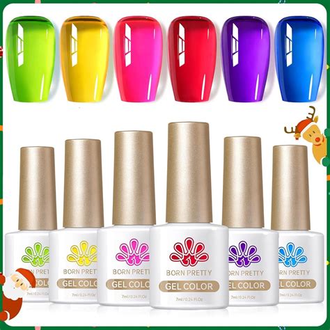 Jelly Gel Nail Polish Set 6 Vibrant Shades Nailsala
