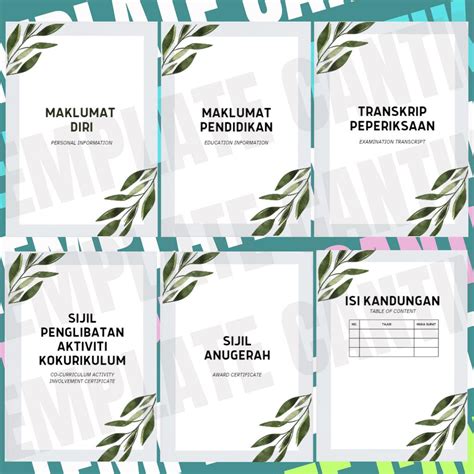 Template Separator Susun Sijil Untuk Temuduga Certificates Separator