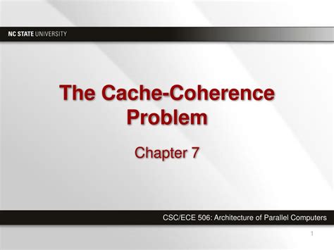 PPT The Cache Coherence Problem PowerPoint Presentation Free Download ID