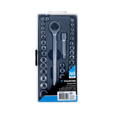 Stanford Socket Set 40pc The Reject Shop