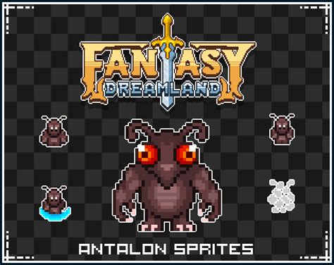 Antalon Enemy Sprite 4 Directions Fantasy Dreamland By Elv Games