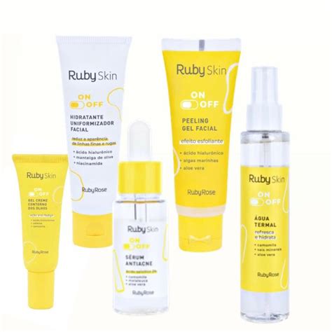 Linha Ruby Skin Onoff Kit Completo Ruby Rose 5 Itens Shopee Brasil