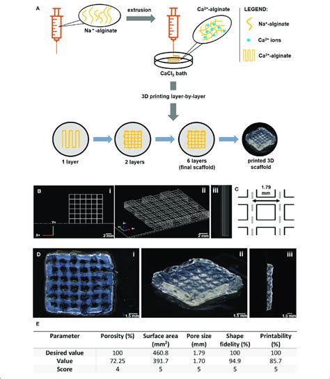 Fabrication Of 3d Printed Porous Scaffolds Using Rgd Alginate Download Scientific Diagram
