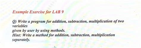 Solved Exercise For LAB 2 Write An Algorithm To Find The Chegg Com